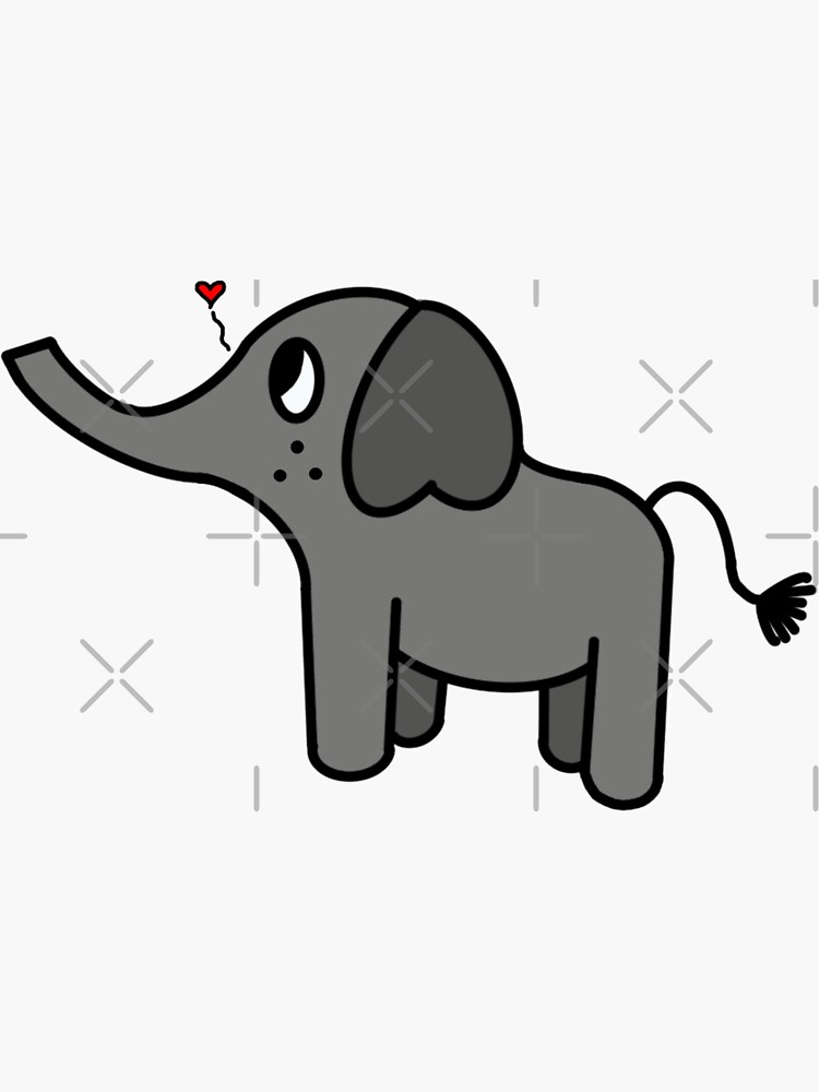 "elephant" Sticker for Sale by the-riles-files | Redbubble