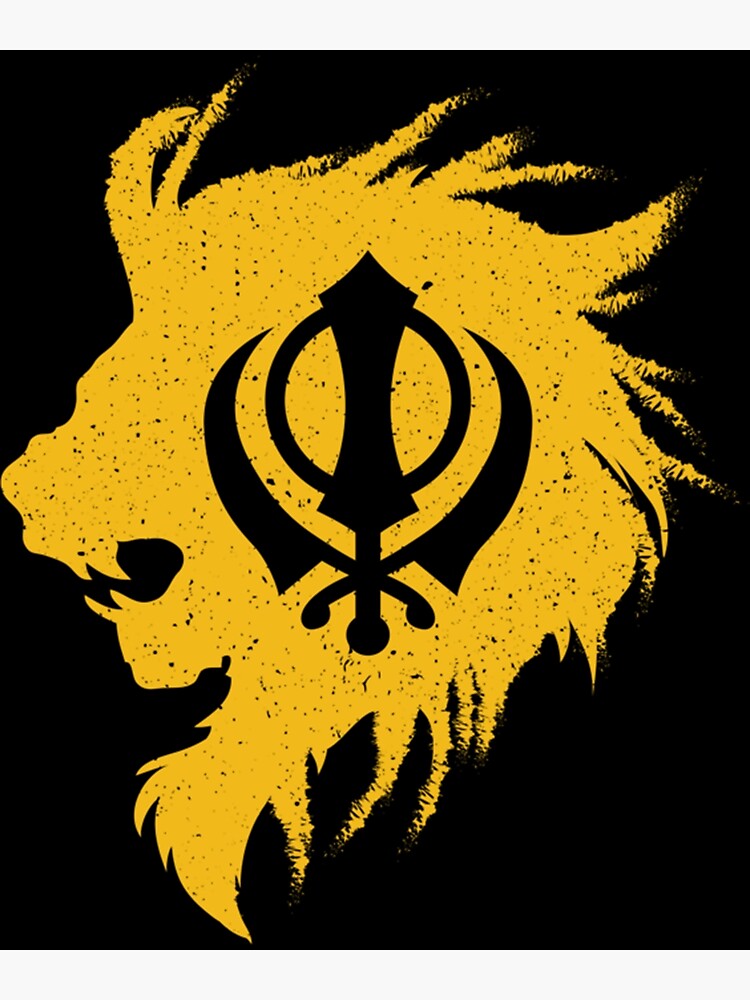 "Khanda lion kaur - punjabi - sikhism sikh gift" Poster for Sale by ...