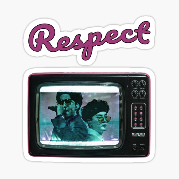 "Respect" Sticker for Sale by prplDusk | Redbubble