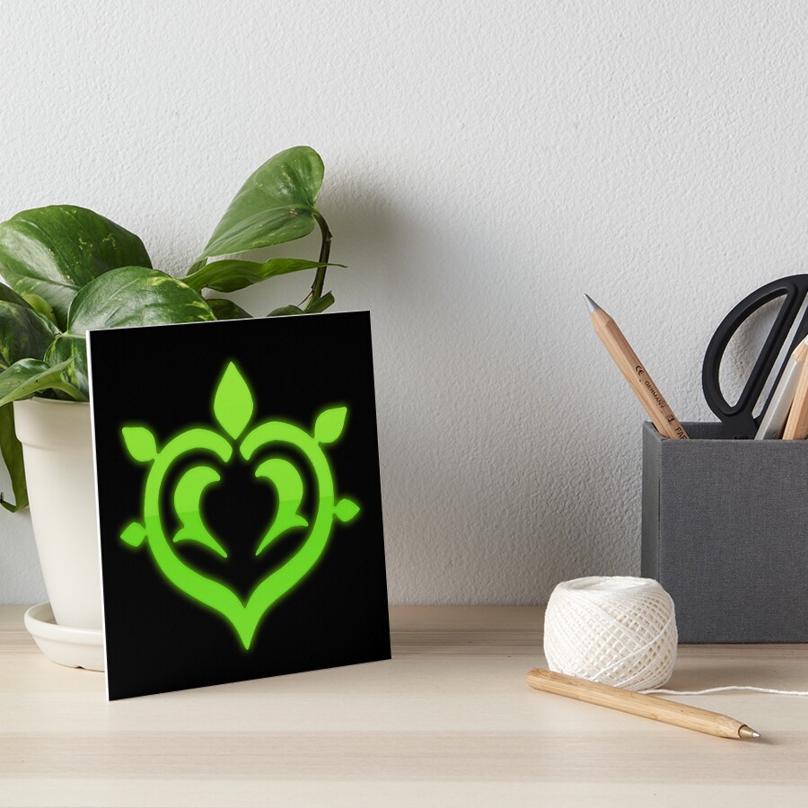 "Genshin Impact Symbol Element Dendro Nature – Sumeru - Vibrant Colours ...