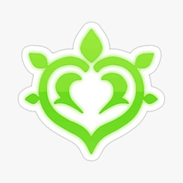 "Genshin Impact Symbol Element Dendro Nature – Sumeru - Vibrant Colours ...