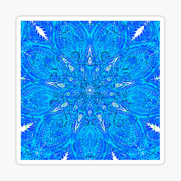 "Icy pattern - chilly" Sticker for Sale by zilvart- | Redbubble