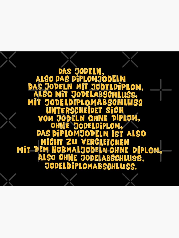 "The yodel diploma - Loriot - TV Kult - German" Poster for Sale by ...