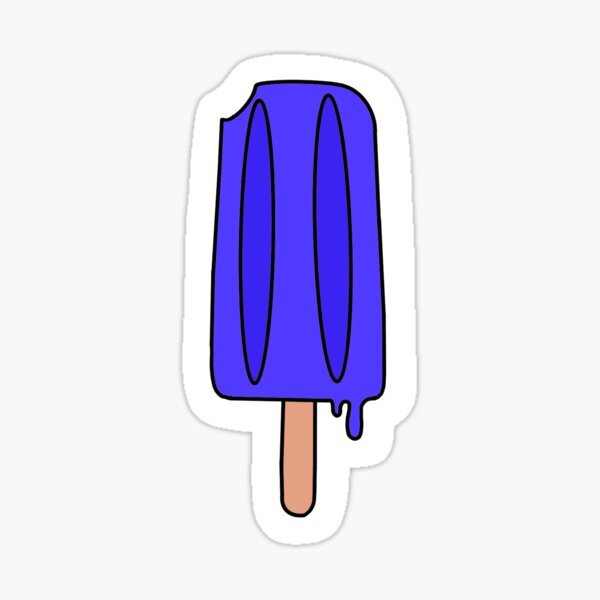 "electric blue popsicle" Sticker for Sale by Sofiv10 | Redbubble