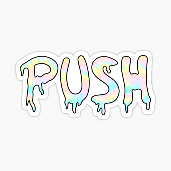 "Push Drip" Sticker for Sale by Pushskate | Redbubble