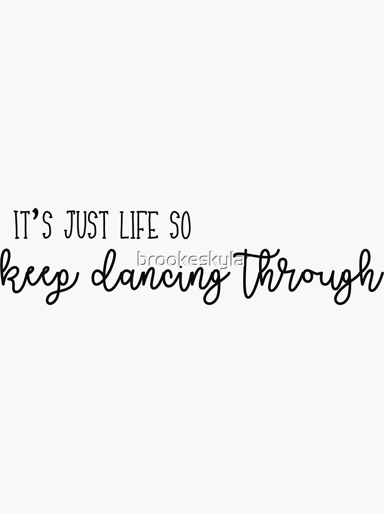 "Dancing through life- wicked" Sticker for Sale by brookeskylar | Redbubble