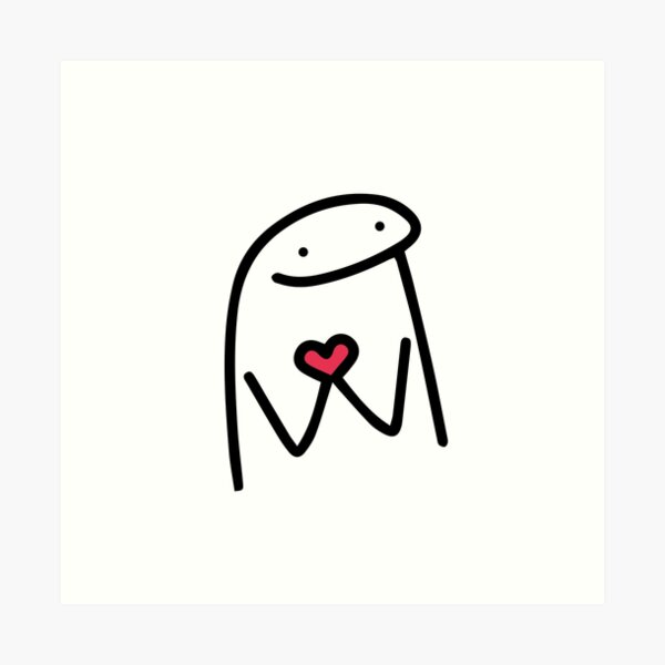 "Flork in love meme" Art Print for Sale by LatinoPower | Redbubble