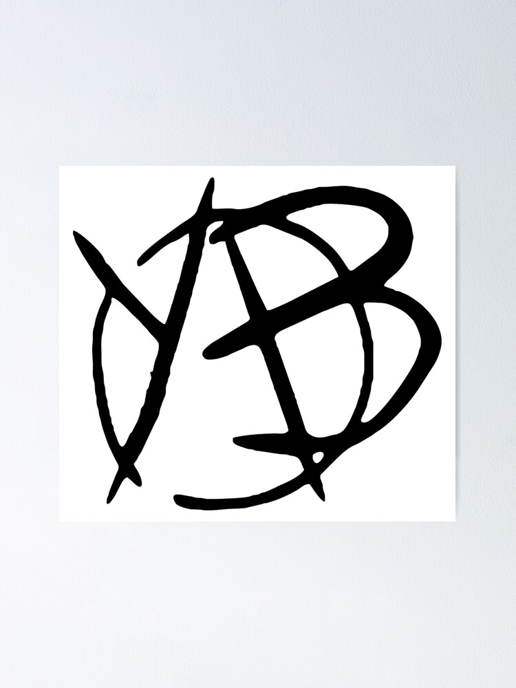 "yb black logo" Poster for Sale by PaulCAldana | Redbubble