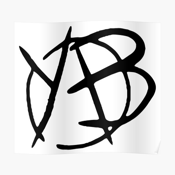 "yb black logo" Poster for Sale by PaulCAldana | Redbubble