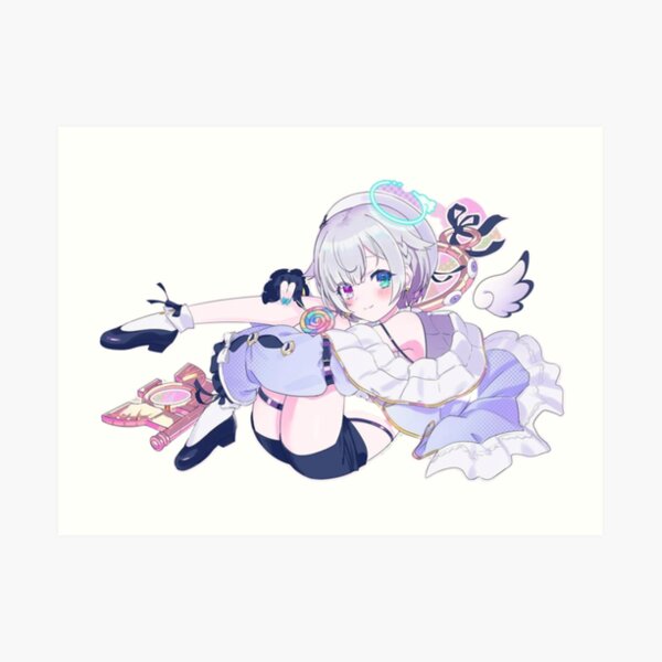 "Silvervale Vshojo vtuber cute amemiya nazuna NEW!" Art Print for Sale ...