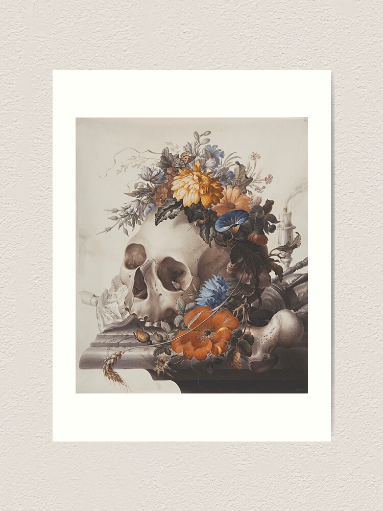Lámina artística «Bodegón gótico vintage, estética académica oscura ...