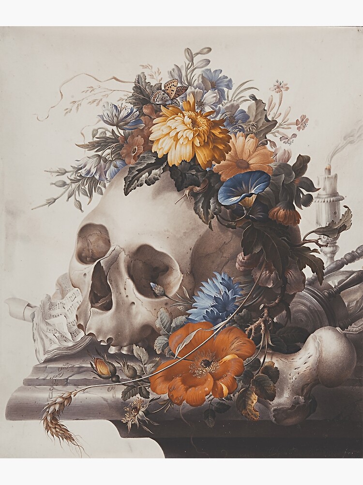 Lámina artística «Bodegón gótico vintage, estética académica oscura ...