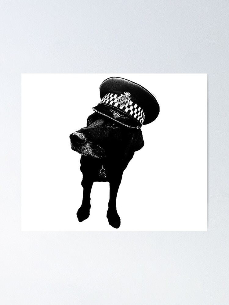 "Police Doggo!" Poster for Sale by SHARMO | Redbubble