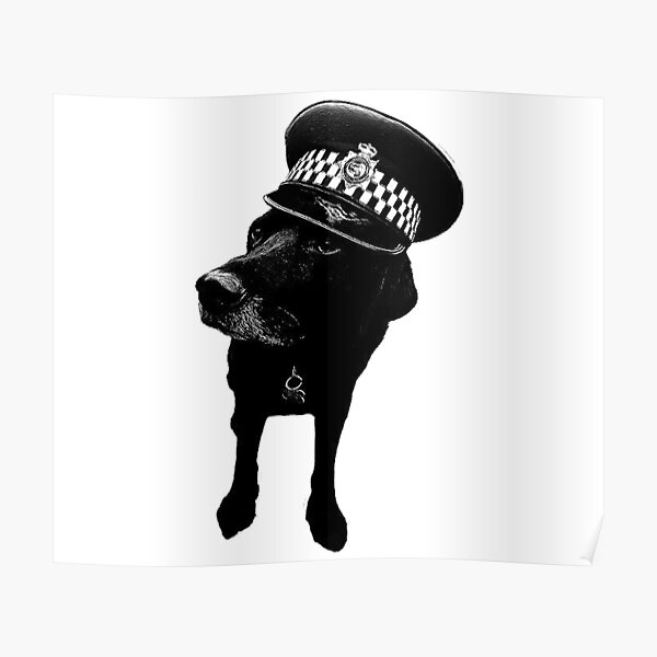 "Police Doggo!" Poster for Sale by SHARMO | Redbubble