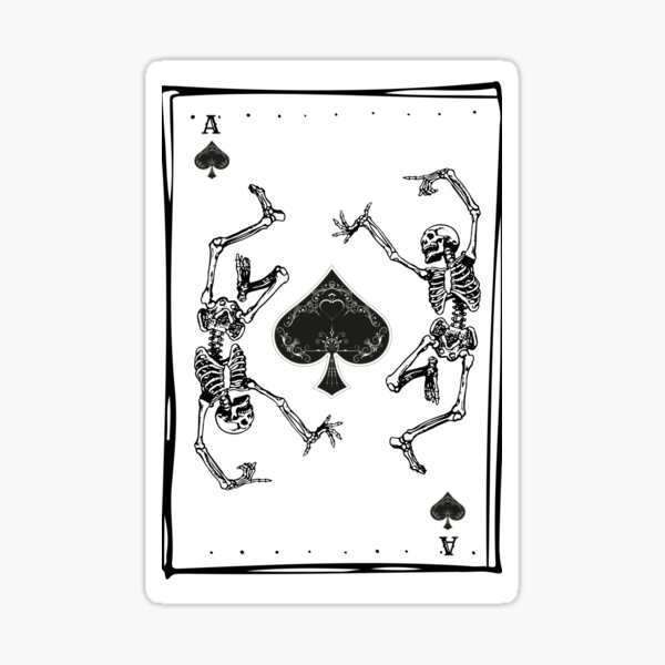 "Gothic ace of spades card " Sticker for Sale by dreamingoutwest ...