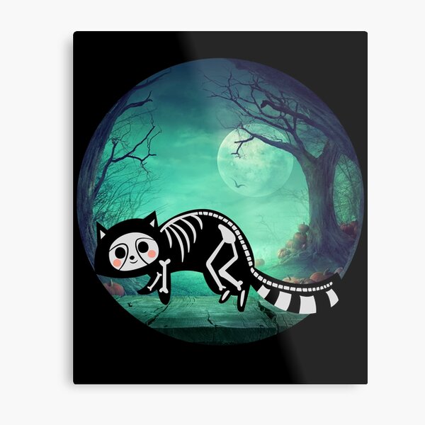 Lámina metálica «Radiografía de dibujos animados de mapache con fondo ...