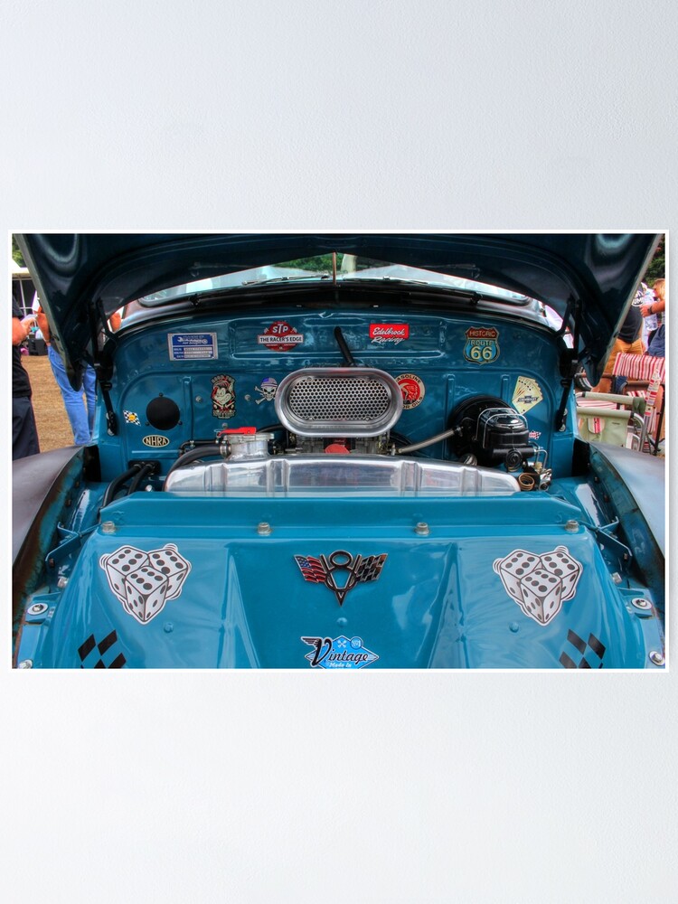 "Engine Bay Stickers" Poster for Sale by ViczS | Redbubble