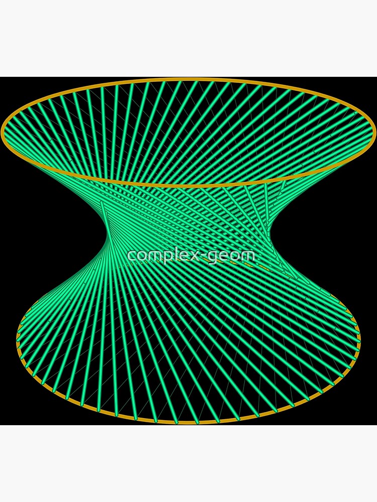 "Ruled hyperboloid" Poster for Sale by complex-geom | Redbubble