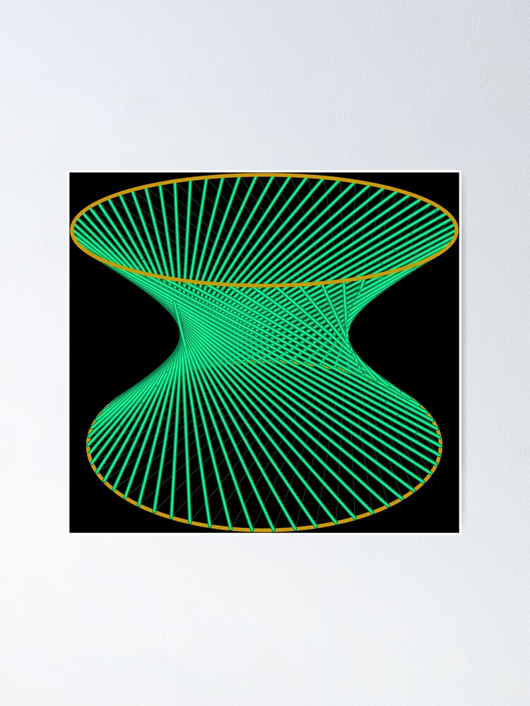 "Ruled hyperboloid" Poster for Sale by complex-geom | Redbubble