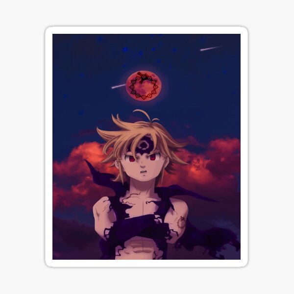 "meliodas the seven deadly sins" Sticker for Sale by chetterubyzans ...