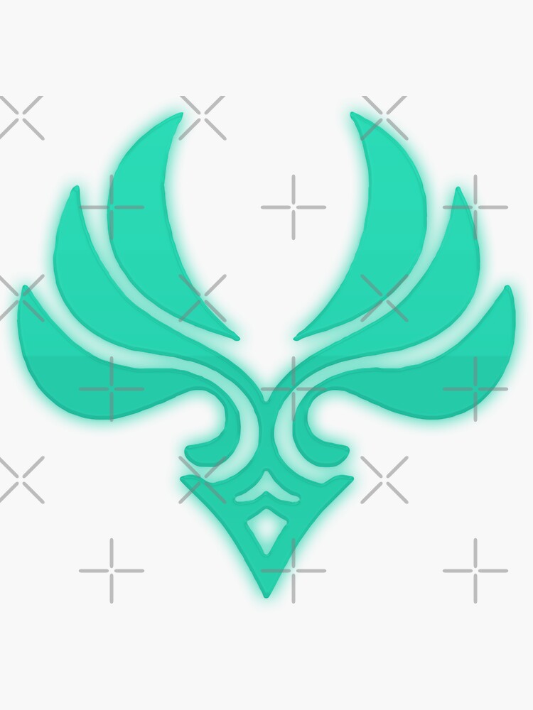 "Genshin Impact Symbol Element Wind Anemo - Mondstadt - Vibrant Colours ...