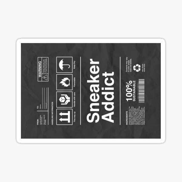 "Sneaker Addict Packaging Slip Sneaker Head Hype" Sticker for Sale by ...