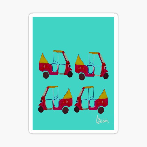 "tuk tuks " Sticker for Sale by WitchBella | Redbubble