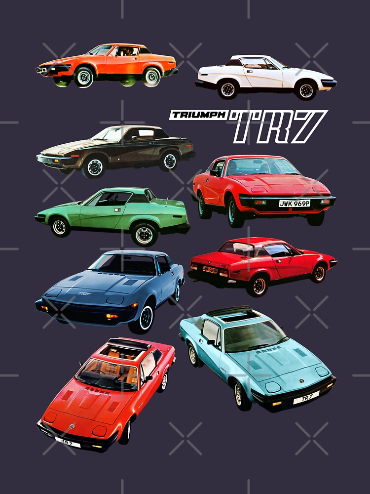 "TR7 Coupé - Nine Car Design - White Logo" T-shirt for Sale by ...