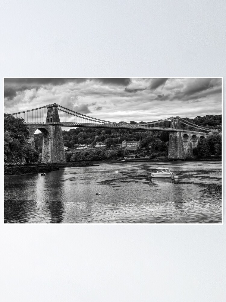 "Menai Suspension Bridge" Poster for Sale by derekbeattie | Redbubble