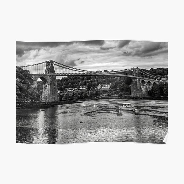 "Menai Suspension Bridge" Poster for Sale by derekbeattie | Redbubble