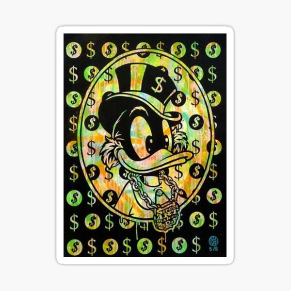 "Scrooge McDuck" Sticker for Sale by GEK-NERD | Redbubble