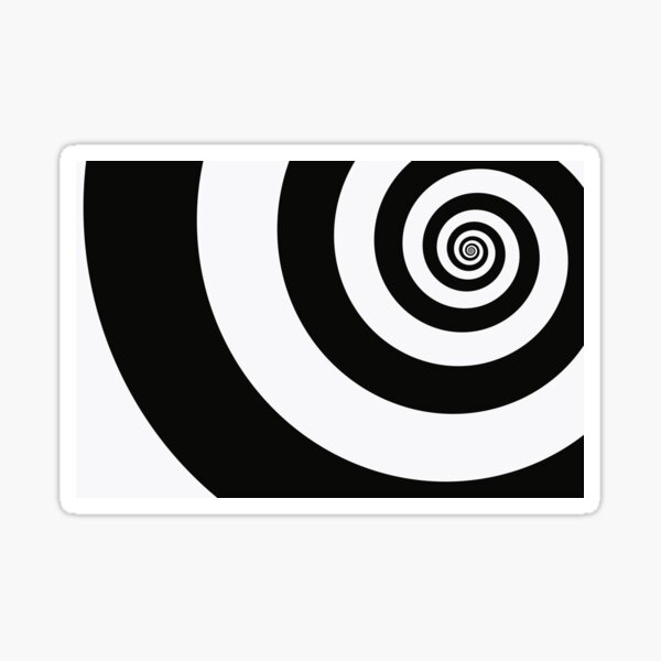"hypnosis spiral" Sticker for Sale by Lartos | Redbubble