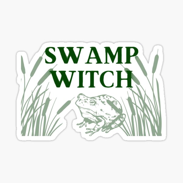 "Swamp Witch " Sticker for Sale by TheOakGrove | Redbubble