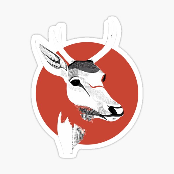 "deer" Sticker for Sale by Smartchitect | Redbubble