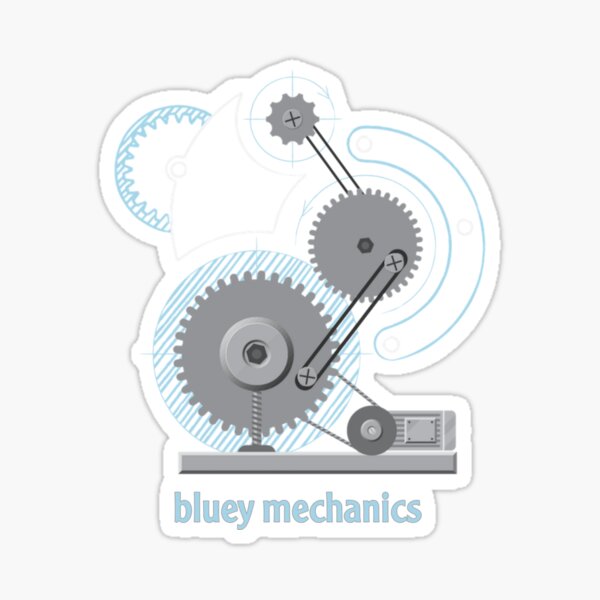 "bluey mechanics" Sticker for Sale by stalin-LB | Redbubble