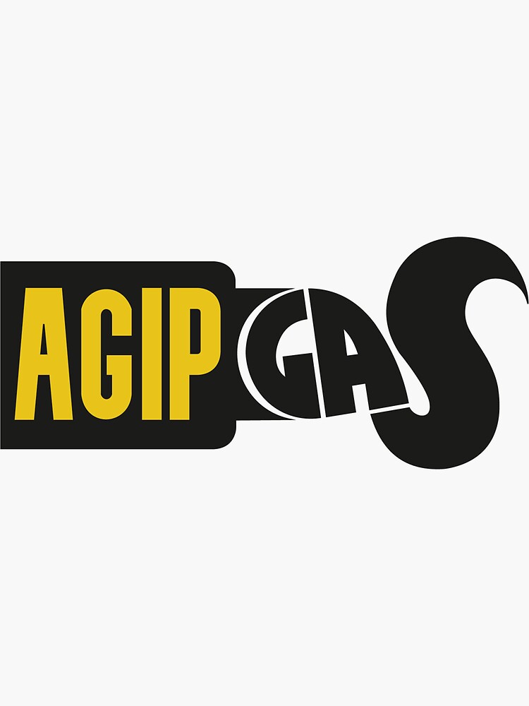 "Agip Gas Racing Sponsorship Logo" Sticker for Sale by metamerphosis ...