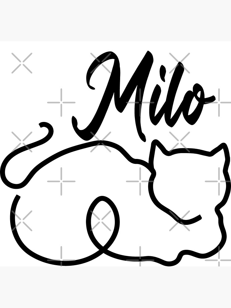 "Milo My Cat One line drawing Cats Milo" Poster for Sale by Tonytops ...