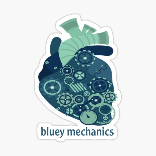 "bluey mechanics" Sticker for Sale by stalin-LB | Redbubble
