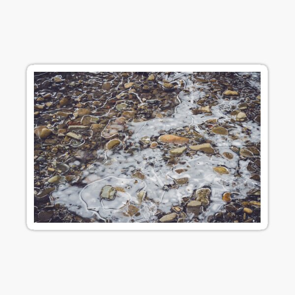 "Frozen mountain stream" Sticker for Sale by Andulka | Redbubble