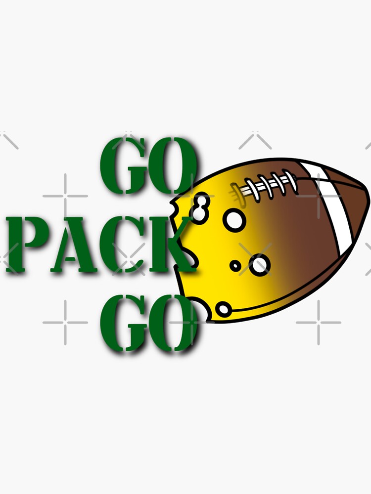 "GO PACK GO " Sticker for Sale by Vespidae | Redbubble