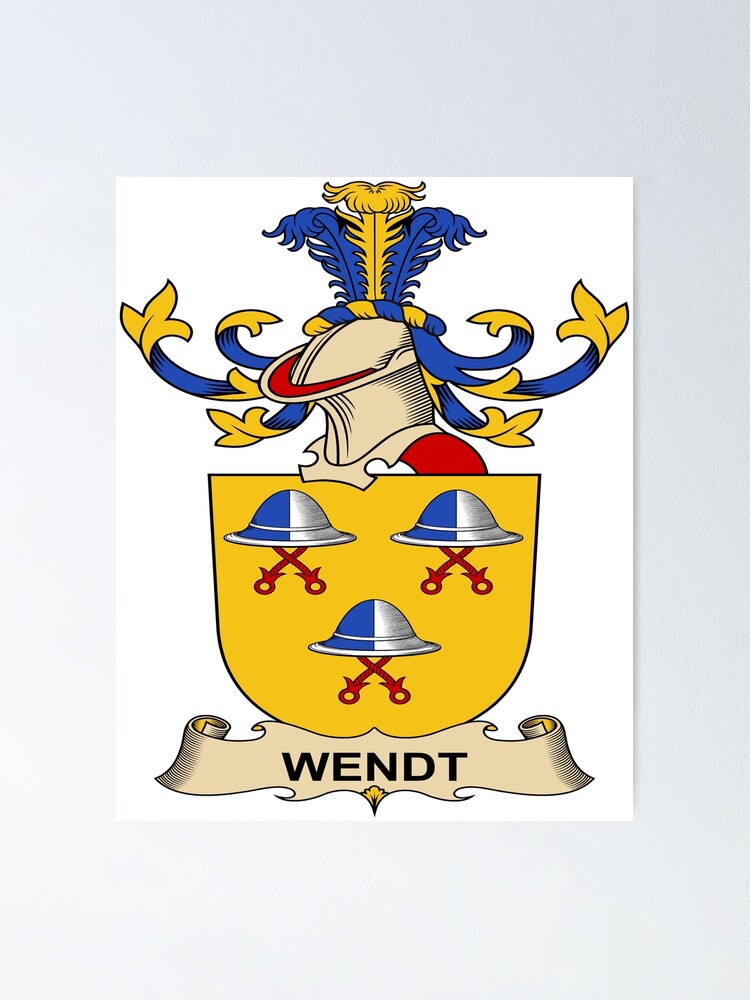 "Wendt" Poster for Sale by HaroldHeraldry | Redbubble