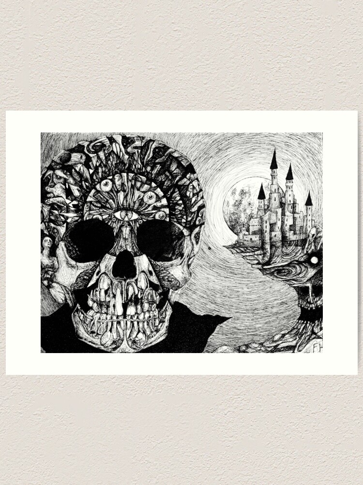 "Innocence Vision - Ink Drawing by Frank Heiler" Art Print for Sale by ...