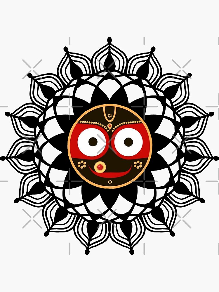 "Jagannath jai Jagannath lord Jagannath " Sticker for Sale by Krishnavi ...
