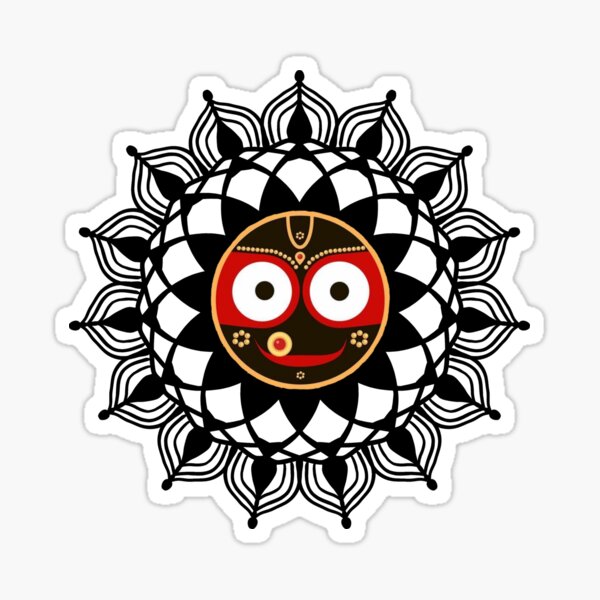 "Jagannath jai Jagannath lord Jagannath " Sticker for Sale by Krishnavi ...