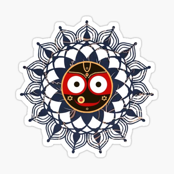 "Jagannath jai Jagannath lord Jagannath " Sticker for Sale by Krishnavi ...