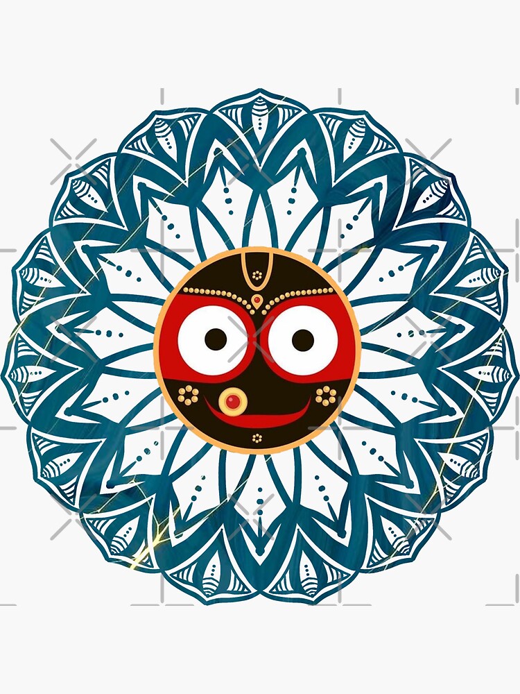 "Jagannath jai Jagannath lord Jagannath " Sticker for Sale by Krishnavi ...