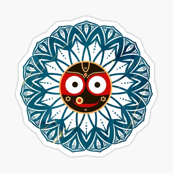 "Jagannath jai Jagannath lord Jagannath " Sticker for Sale by Krishnavi ...