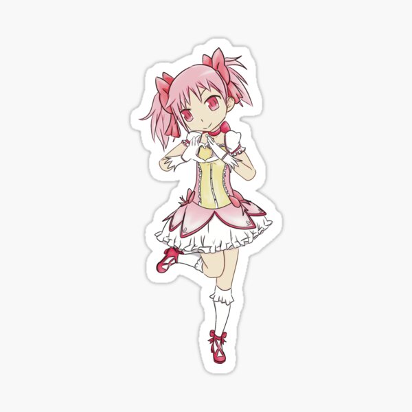"Madoka Kaname" Sticker for Sale by MyconicDesigns | Redbubble