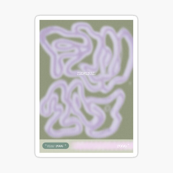 "FLOW 2000" Sticker for Sale by ROBAGUAI | Redbubble