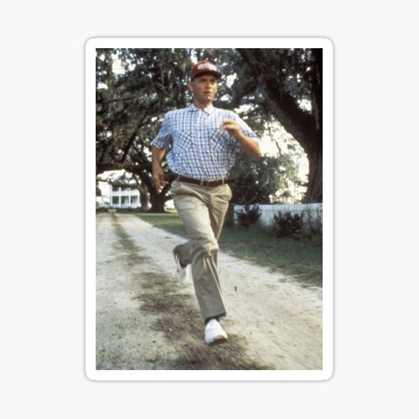 "FORREST GUMP, MOVIE Poster, retro, 90s" Sticker for Sale by OLMP ...